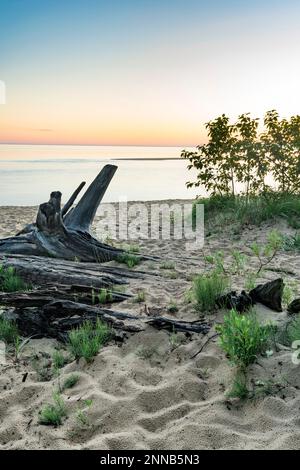 Lake Superior Michigan MI Upper Peninsula Great Lakes overhead from ...