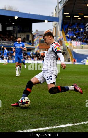 Alfie Doughty of Luton Town crosses the ball into the box during the ...