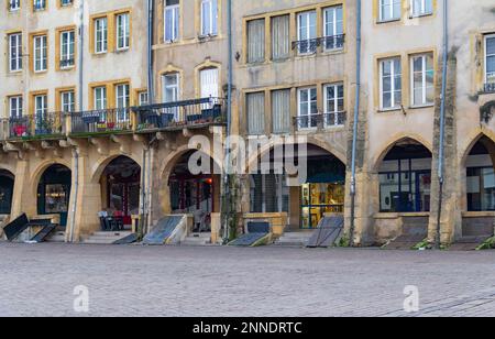 Impression around Place Saint-Louis in Metz, the capital city in the ...