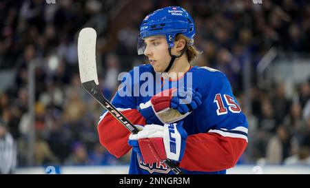 FILE -New York Rangers' Vitali Kravtsov (74) during the third period of ...