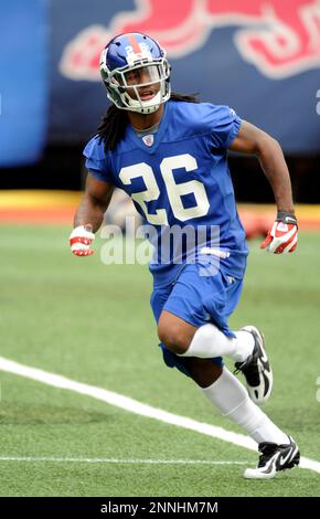 New York Giants' DeAndre Wright at NFL football minicamp Wednesday, June 17, 2009 in East ...