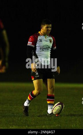 Carmarthen Quins RFC v Aberavon RFC Indigo prem 2023 Stock Photo - Alamy