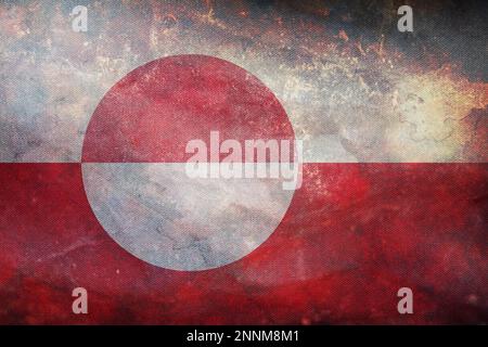 flag of Inuit peoples Greenlandic Inuit people. flag representing ...