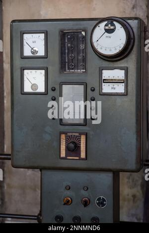 control boards of the old power plant Stock Photo - Alamy