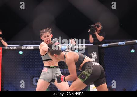 ORLANDO, FL - February 24 Helen Peralta attempts to trap the arm of ...