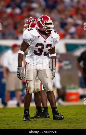 University of Georgia Bulldogs linebacker Odell Thurman (33) during an ...