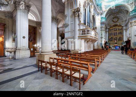 Interior of Duomo of San Giorgio, "Cathedral of St George", in Modica ...