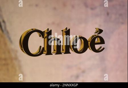 The logo of Chloé is seen at Ginza district in Chuo Ward, Tokyo on ...