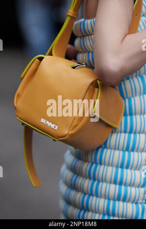 Amiaya twins sisters outside Sunnei fashion show during the Milan ...