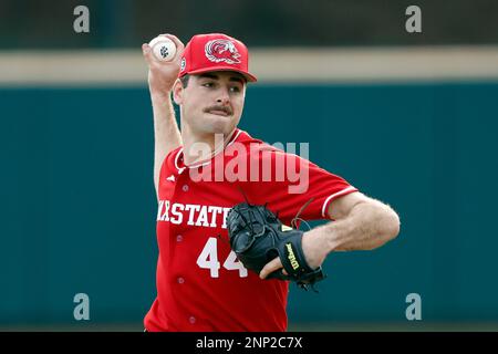 Jacksonville St. pitcher Jake Peppers (44) pitches during an NCAA ...