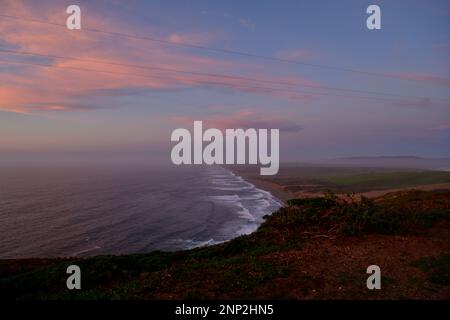 The Long Shoreline at Point Reyes National Seashore, California Stock ...