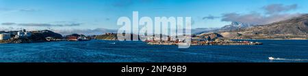 Harbor with shipping containers, Nuuk, Greenland Stock Photo - Alamy