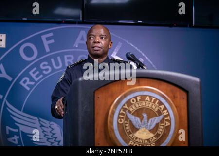 Atlanta Police Department Interim Police Chief Rodney Bryant speaks ...