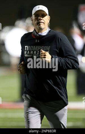 ALABASTER, AL - NOVEMBER 20: Thompson celebrates a touchdown in the ...
