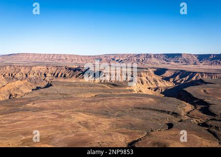 Fish River Canyon, world's second largest canyon, Hobas, South Namibia ...