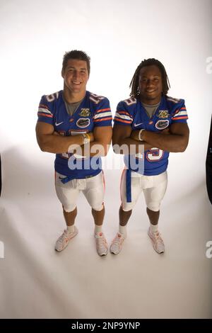 19 AUGUST 2007: University of Florida's Tim Tebow poses for a portrait ...