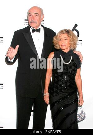 Actor Sean Connery and his wife American actress Diane Cilento are ...