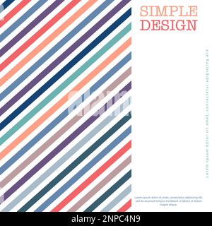 Colored parallel lines. The idea for the design of title pages, covers ...