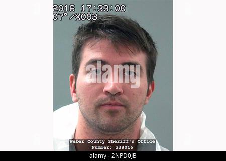 FILE - This file booking photo provided by the Weber County Sheriff's ...