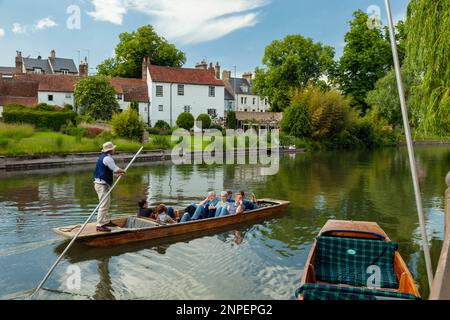 Spring afternoon on the riverside in Cambridge Stock Photo - Alamy