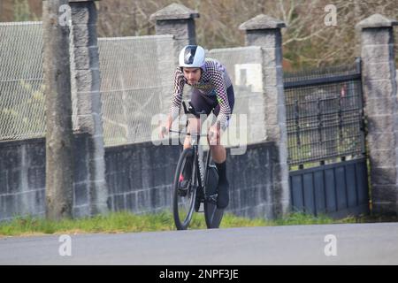 Teo, SPAIN: Trinity Racing rider Lukas Nerurkar during the 4th Stage of ...