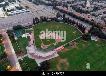 A general view of the Buchanan High School campus, Saturday, Oct. 31 ...