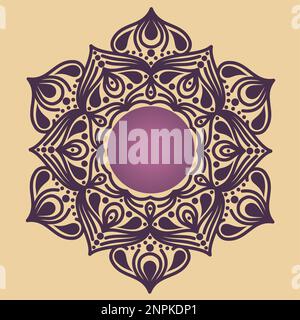 Mandala patterns on green background illustration Stock Vector Image ...