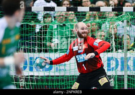 Leipzig, Germany. 26th Feb, 2023. Handball: Bundesliga, SC DHfK Leipzig ...
