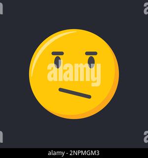 Meh icon vector, emoticon symbol. Modern flat symbol for web and mobil ...