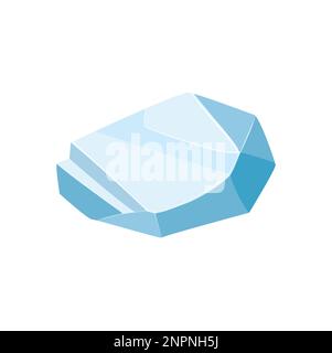 Ice rock boulder. Natural shape stone. vector illustration Stock Vector ...