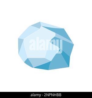 Ice rock boulder. Natural shape stone. vector illustration Stock Vector ...