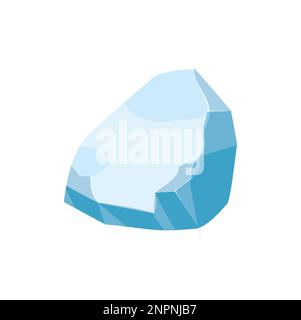 Ice rock boulder. Natural shape stone. vector illustration Stock Vector ...