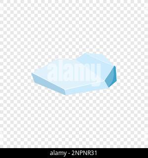 Ice rock boulder. Natural shape stone. vector illustration Stock Vector ...