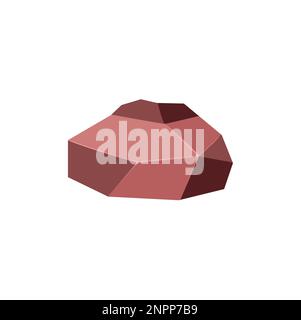 Ore rock boulder. Natural shape stone. vector illustration Stock Vector ...