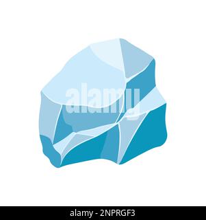 Ice rock boulder. Natural shape stone. vector illustration Stock Vector ...