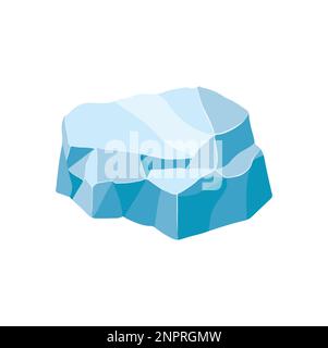 Ice rock boulder. Natural shape stone. vector illustration Stock Vector ...
