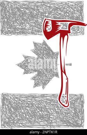 canada country flag concept with grunge design suitable for a logo icon ...