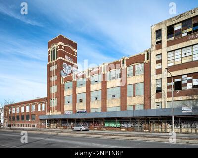 Continental Can building in the central manufacturing district Stock ...