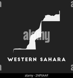 western Sahara map icon illustration element design Stock Vector Image ...