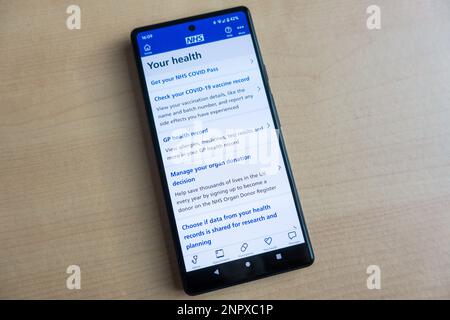 National health service app NHS test and trace app, showing you need to ...