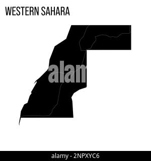 Morocco Map. Moroccan Country Map. Black and White National Nation ...