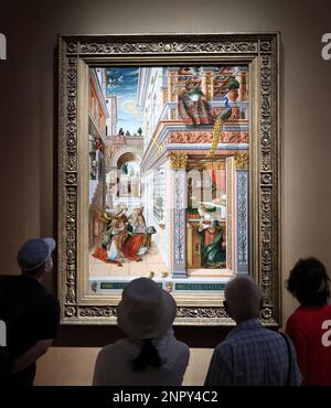 The Annunciation. Museum: National Gallery, London. Author: POUSSIN ...