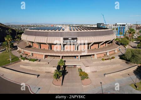 An aerial view of the Arizona State University satellite campus in the ...