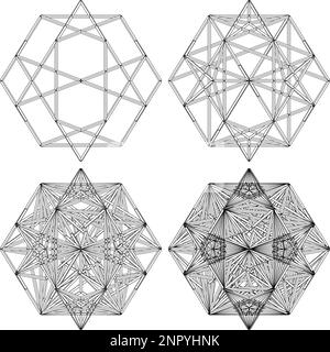 Polyhedron From The Simple To The Complicated Shape Vector ...