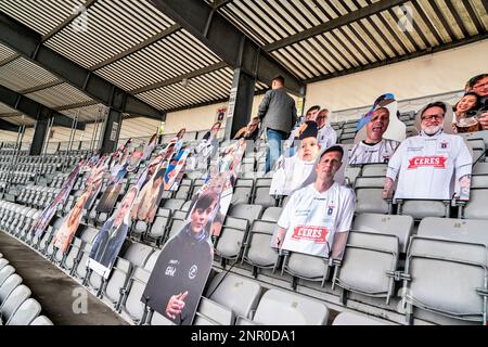 Ceres Park Football Stadium gets ready for the Danish Superliga match ...