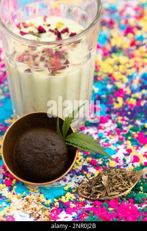 Bhaang Ki Goli Or Bhang Ka Gola Is Made Of Is Herbal Edible Balls Made ...