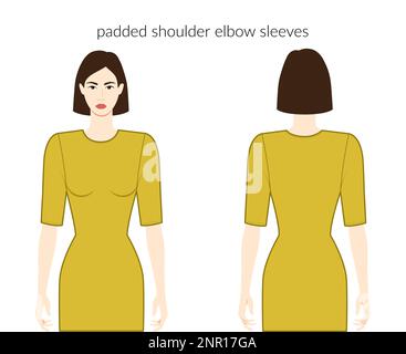 Set of Padded shoulder sleeves clothes - long, short, 3-4, elbow length ...