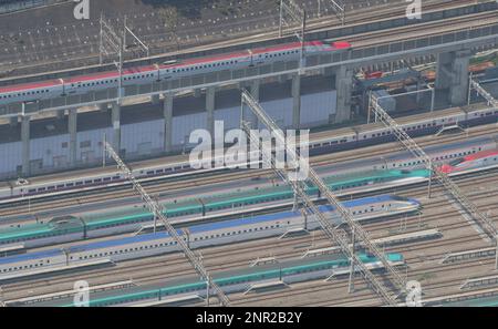 Shinkansen Rail Yard Tokyo Japan Stock Photo - Alamy