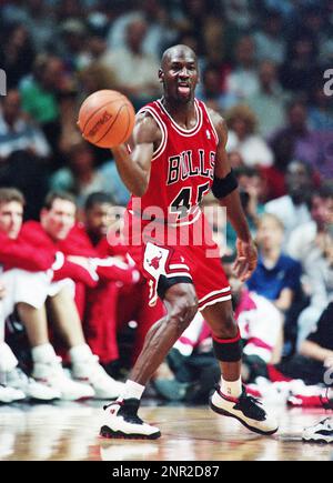Michael Jordan of the Chicago Bulls. 1996-1997 Season Stock Photo - Alamy