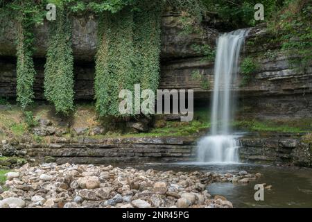 View of Askrigg Waterfall in the Yorkshire Dales National Park Stock ...